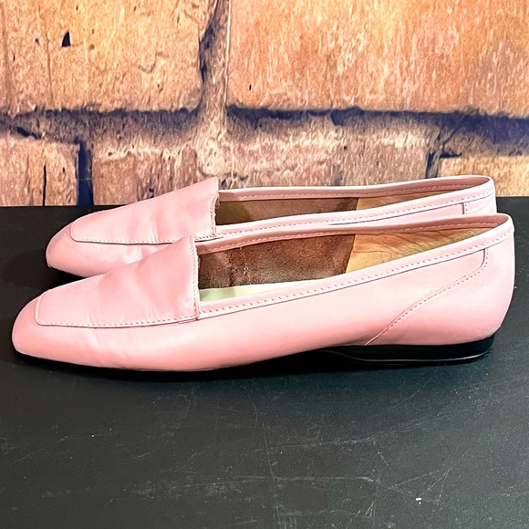 Capezio | Shoes | Capezio Pastel Pink Leather Loafers Womens Size 7 ...